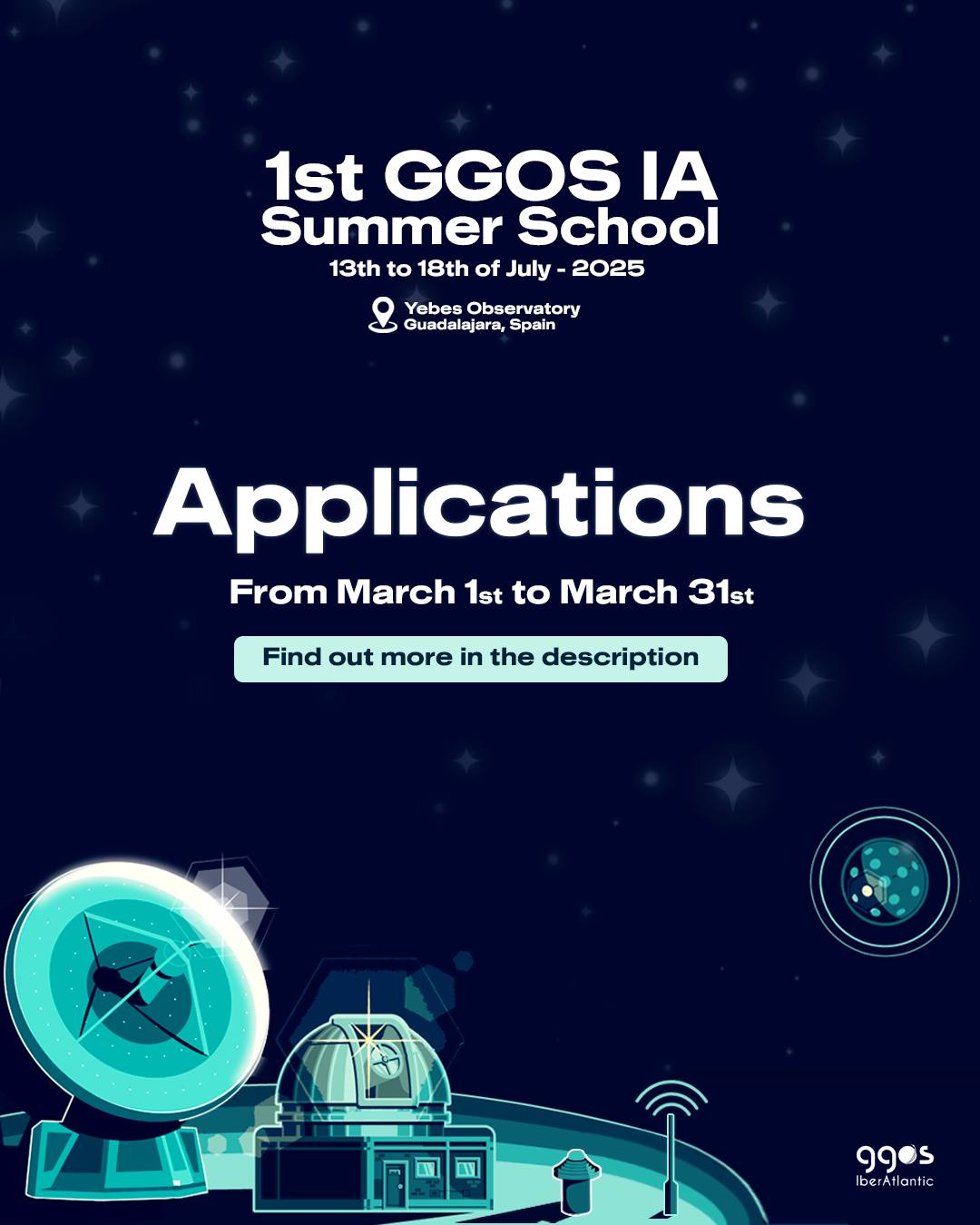 Candidaturas Abertas para a 1ª Escola de Verão GGOS IA! - RAEGE-Az